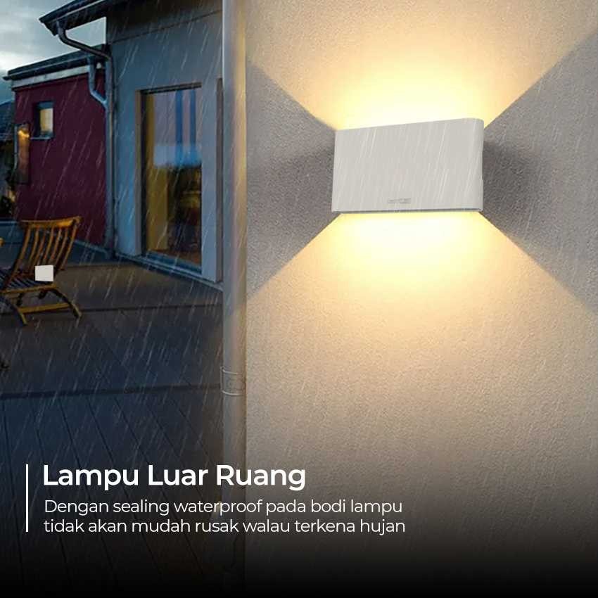 Jual Lampu Dinding Hias Indoor Outdoor LED Anti Air Waterproof Warm ...