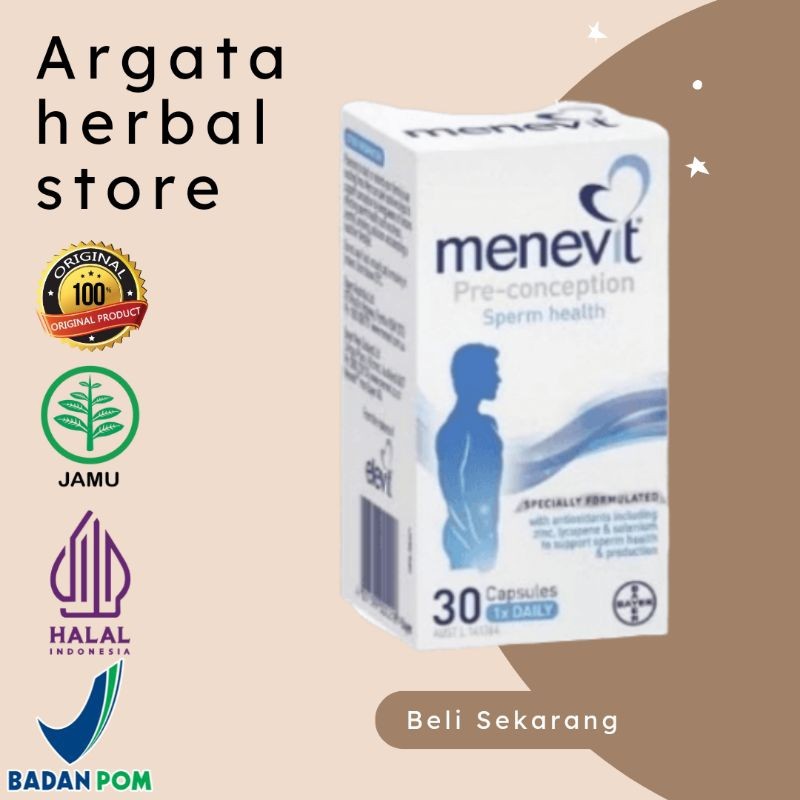 Jual Menevit 30 capsules - Male Fertility Supplement | Shopee Indonesia
