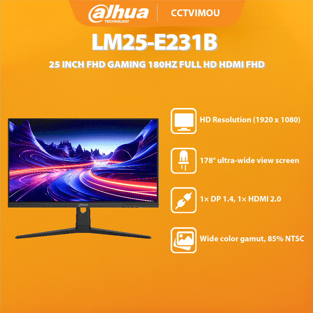 Jual DAHUA LM25-E231B 25 INCH FHD GAMING 180HZ FULL HD HDMI FHD | Shopee Indonesia