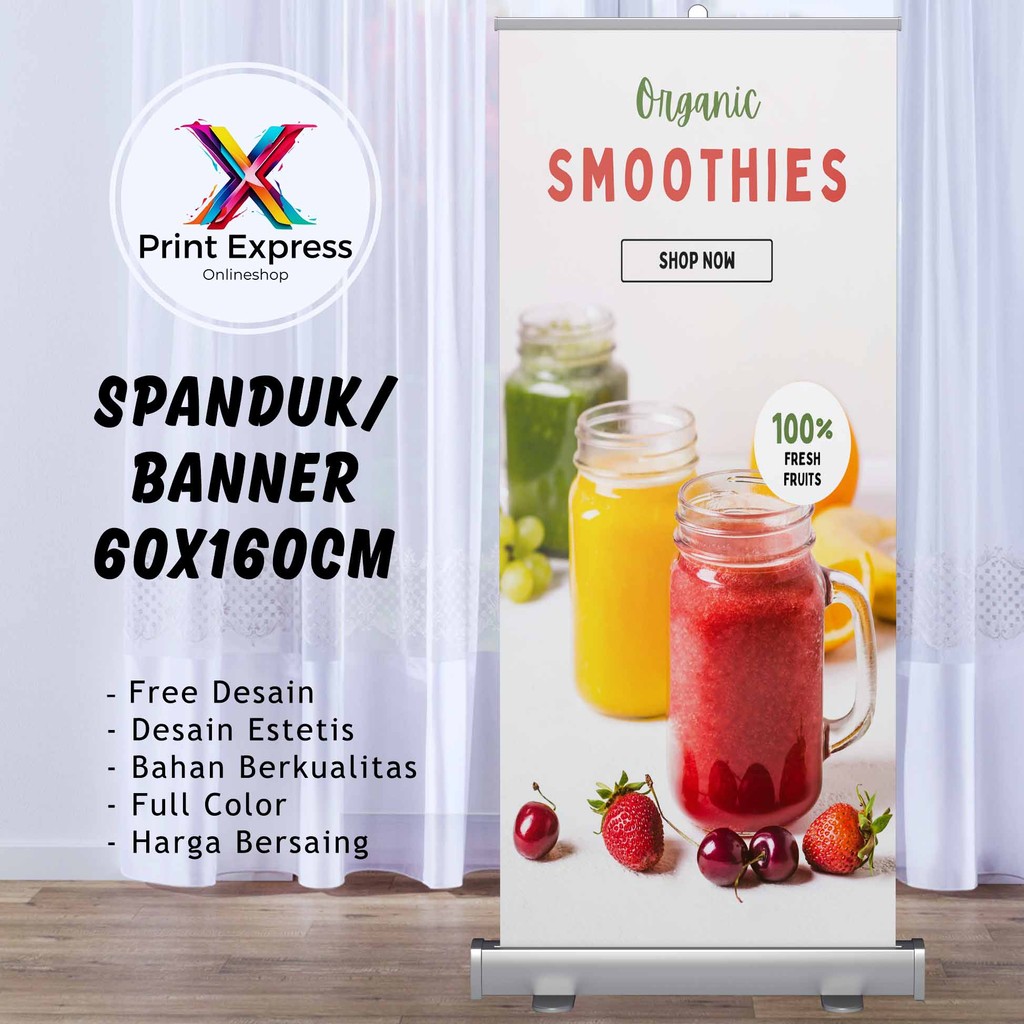 Jual Cetak Spanduk Smoothies Buah D 60x160 Cm Bisa Rekues Free | Shopee ...