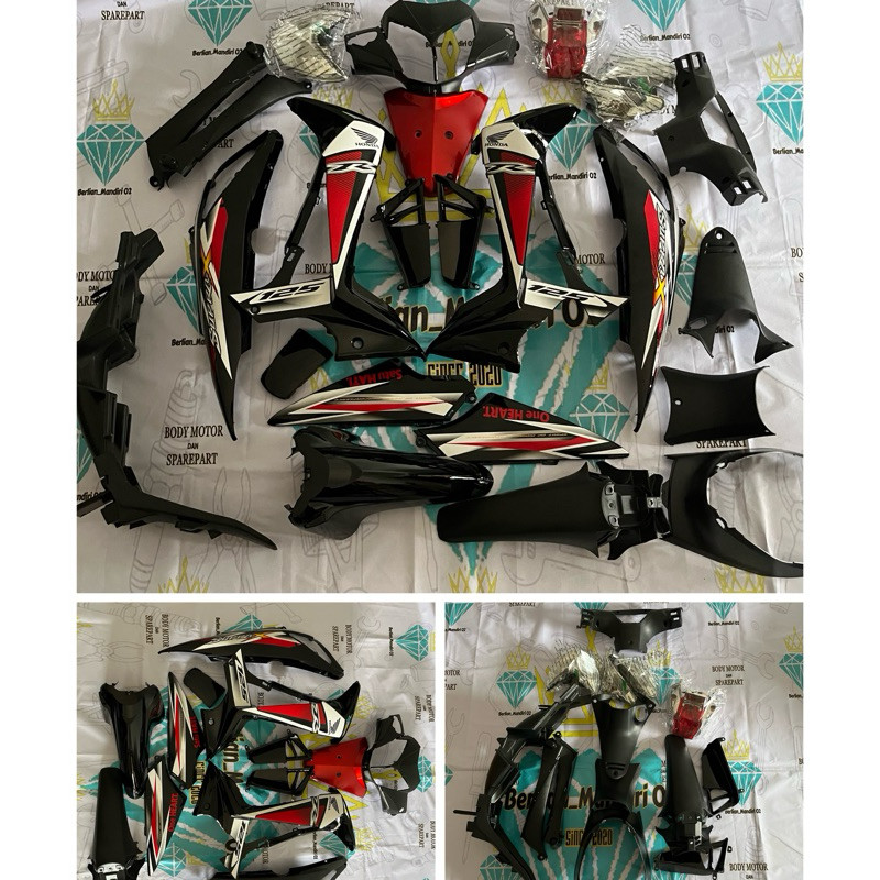 Jual Full set cover body halus dan kasar Honda Supra X 125 R / Supra X ...