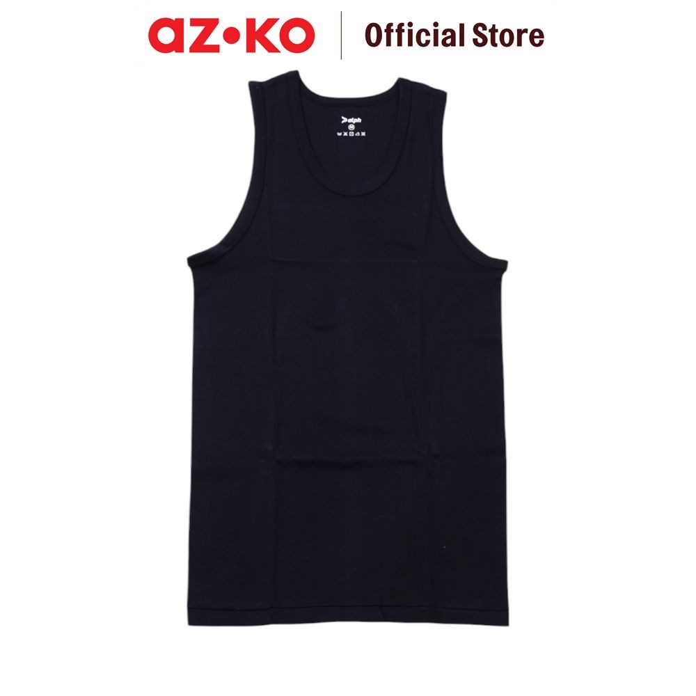 Jual AZKO Alph Ukuran L Tank Top Pria Basic - Hitam | Shopee Indonesia