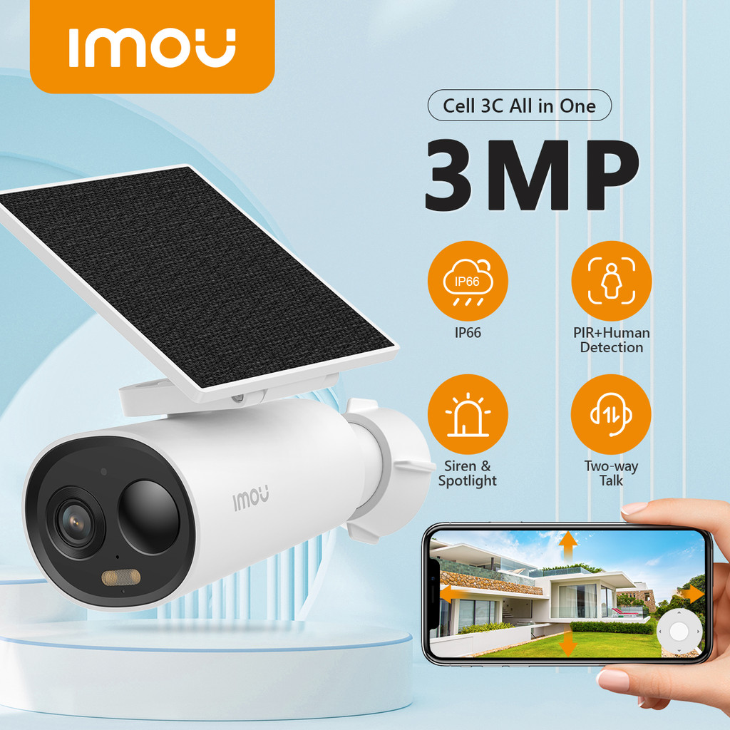 Jual IMOU Cell 3C All In One New WiFi Camera Built-in Solar Panel ...
