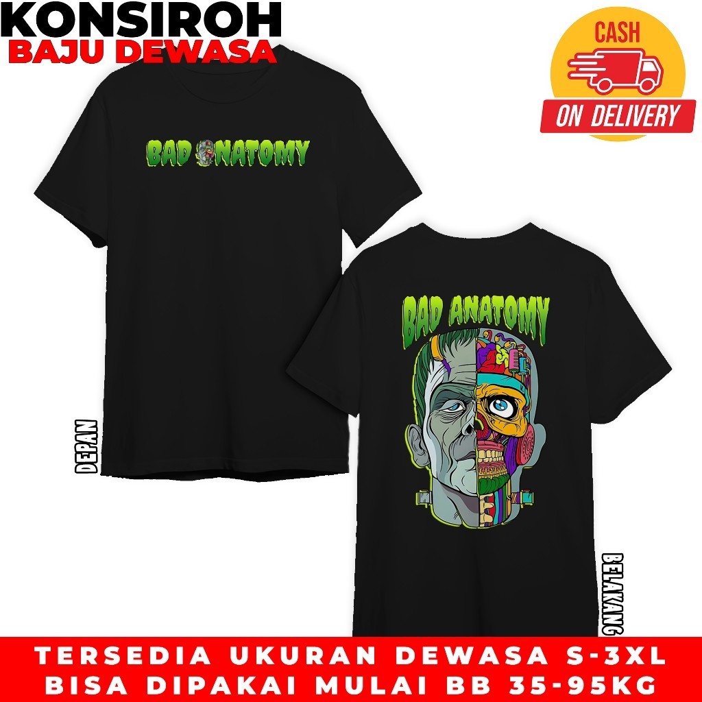 Jual Kaos Dewasa Bad Anatomy Baju Dewasa Bad Anatomy Tshirt Bad Anatomy ...