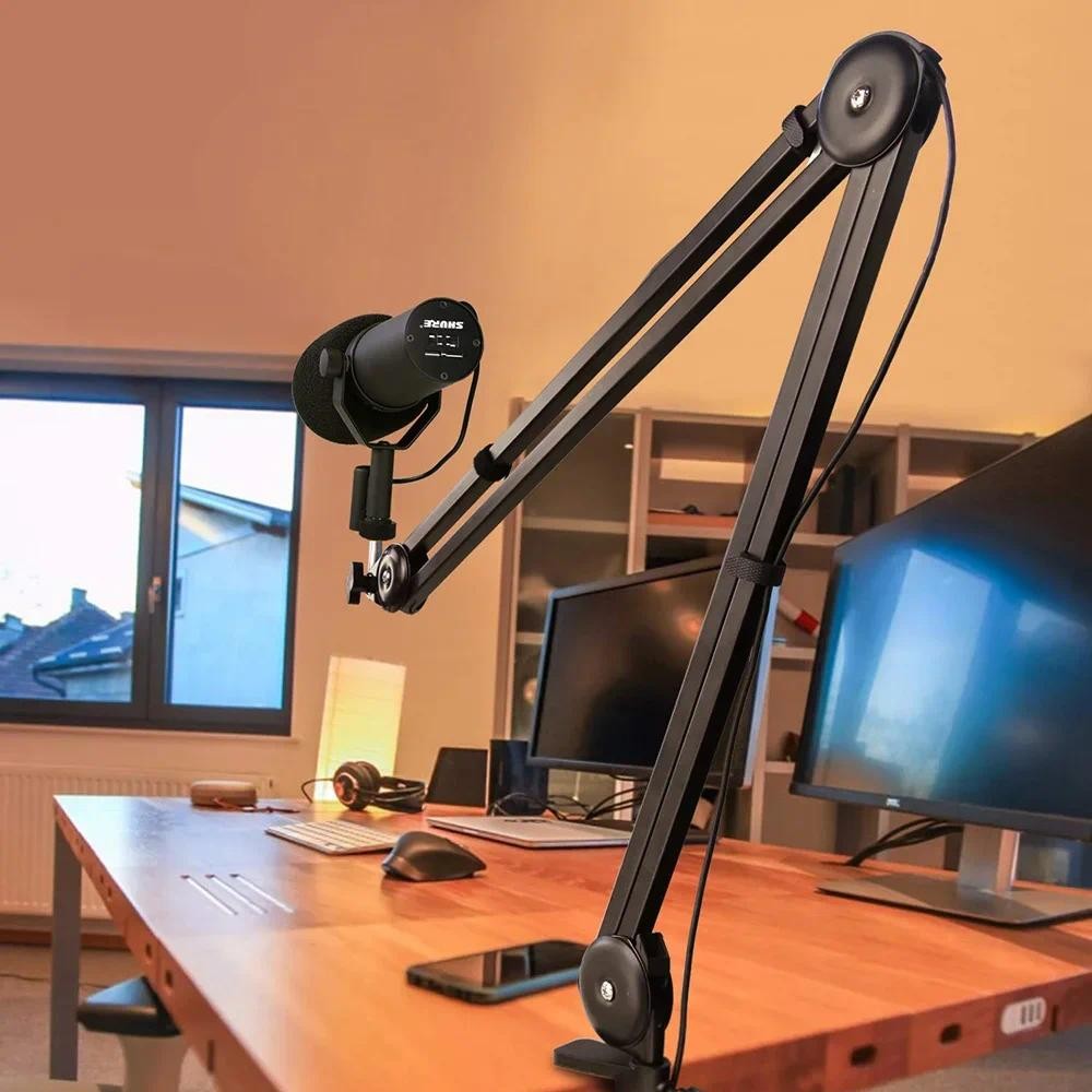 Jual Shure SM7B Mic Boom Arm with Pop Filter Suspension Boom Scissor ...