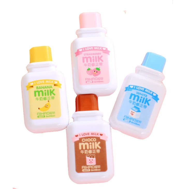 Jual J2 - Correction Tape / Tip EX Bentuk Botol Susu Warna Putih untuk ...