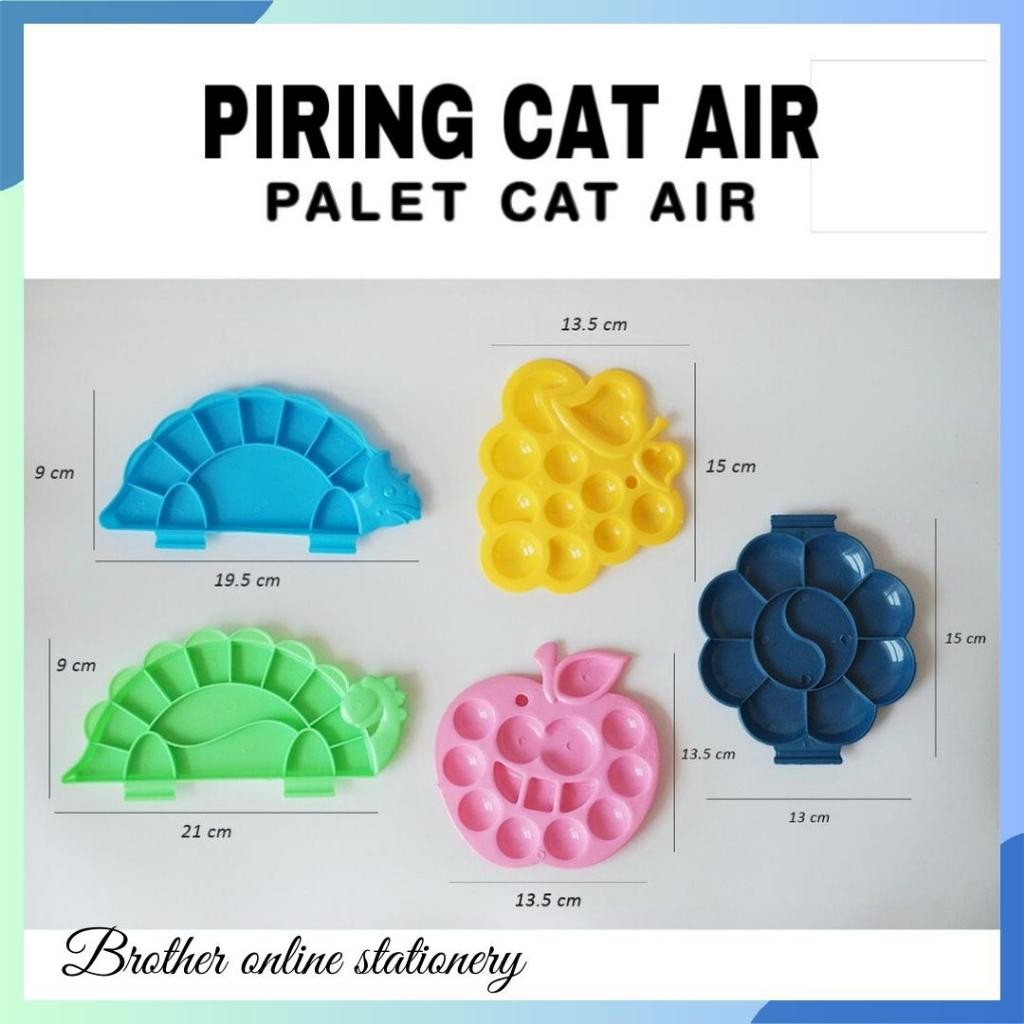Jual BOS Piring Cat Air Wadah Colouring Mewarnai Melukis Palet Art ...