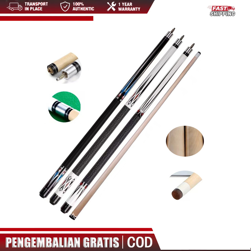 Jual Cue Stick Billiard Lokasi Play 13mm Maple Wood Stik Biliar Billiar ...
