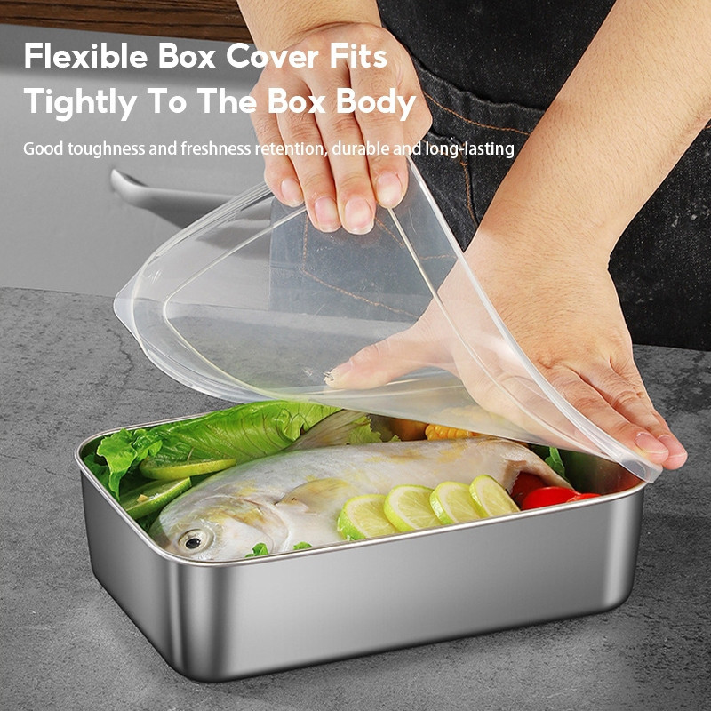 Jual 304 Tempat Wadah Makanan Kontainer Makanan Sayuran Food Box ...