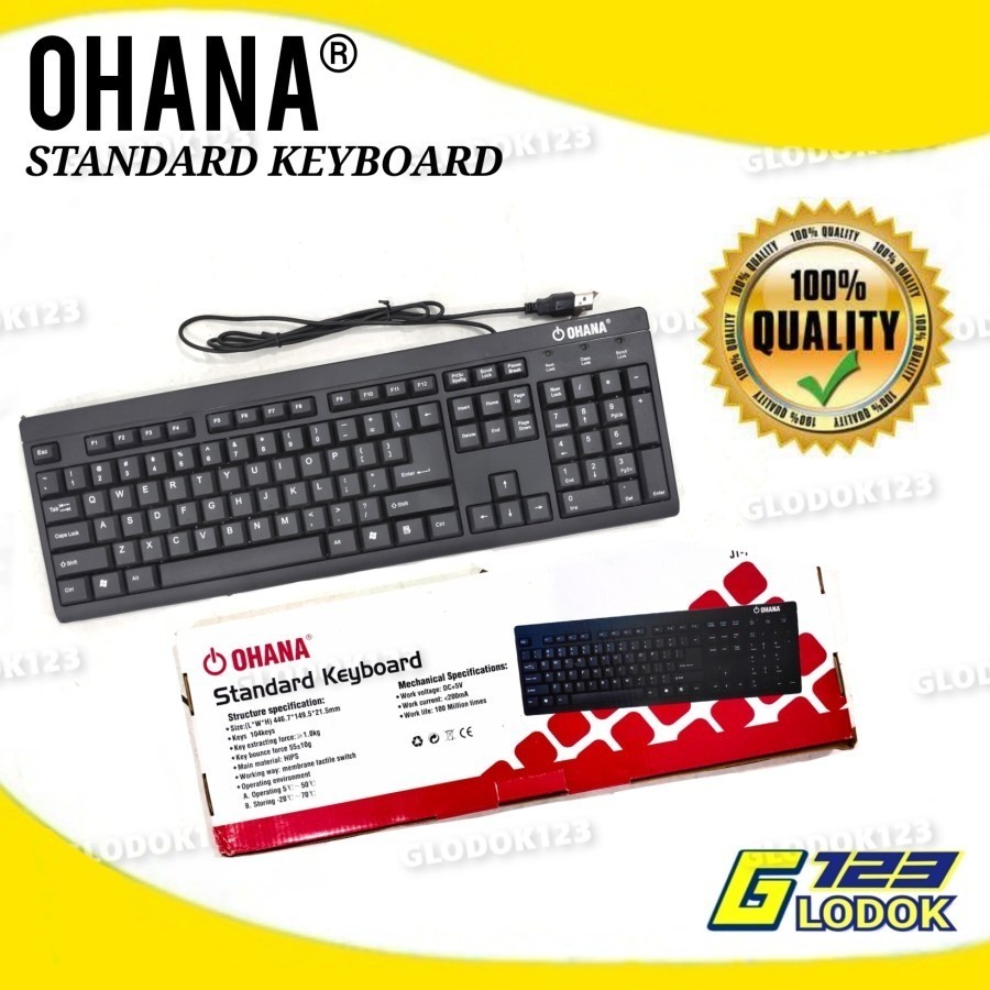 Jual Keyboard Standar USB Ohana | Shopee Indonesia