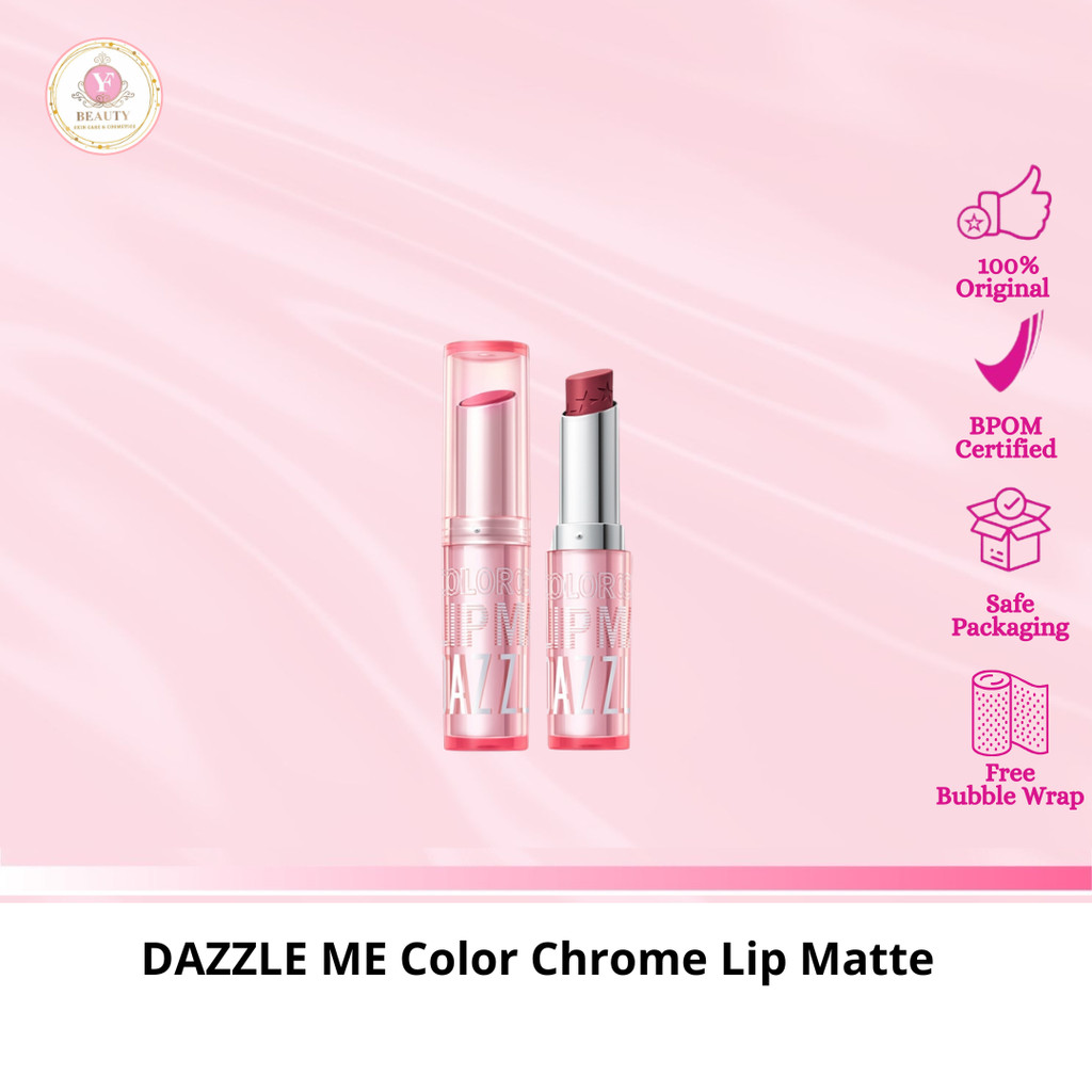 Jual YF Beauty DAZZLE ME Color Chrome Lip Matte - Lipstick dengan hasil ...