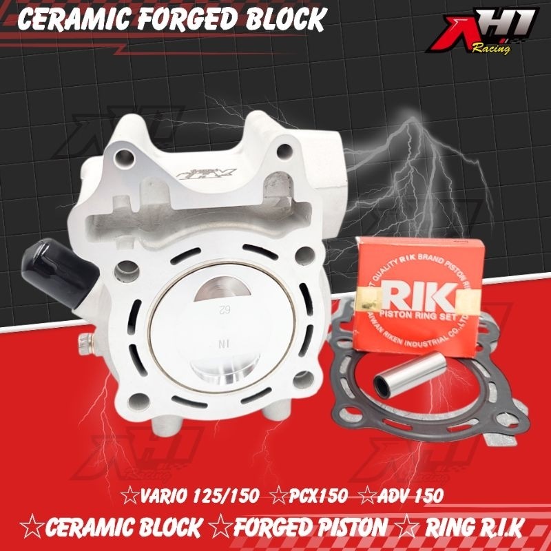 Jual AH1 RACING BORING CYLINDER BLOCK BLOK SEHER BORE UP KERAMIK VARIO ...