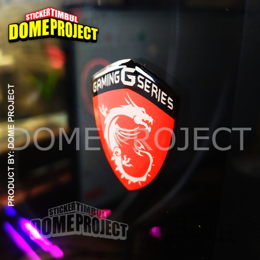 Jual EMBLEM MSI GAMING EMBLEM STIKER RESIN LENTUR AKESORIS KOMPUTER ...