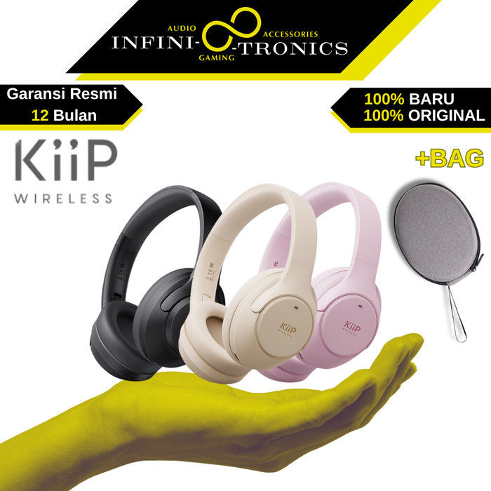 Jual KiiP Wireless TH90 ANC Wireless Over Ear Headphone Spatial Audio TWS Bluetooth Headset ...