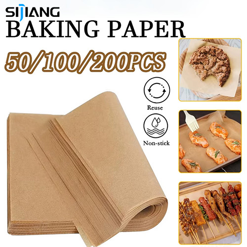 Jual SIJIANG 100pcs Baking Paper/baking Paper Anti Lengket/baking Paper ...