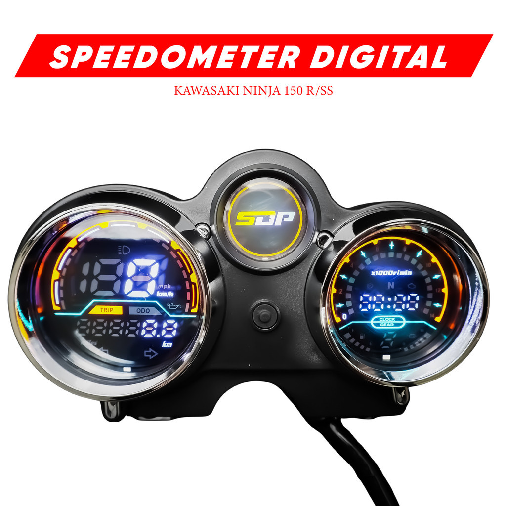 Jual Speedometer Ninja 150 R Digital Full LED PNP Plug and Play ...