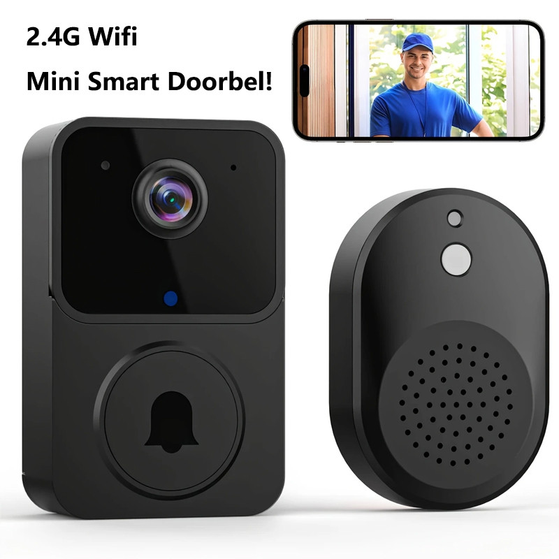 Jual 1 Mini Doorbell With Camera - Wireless Remote View Via Mobile App ...