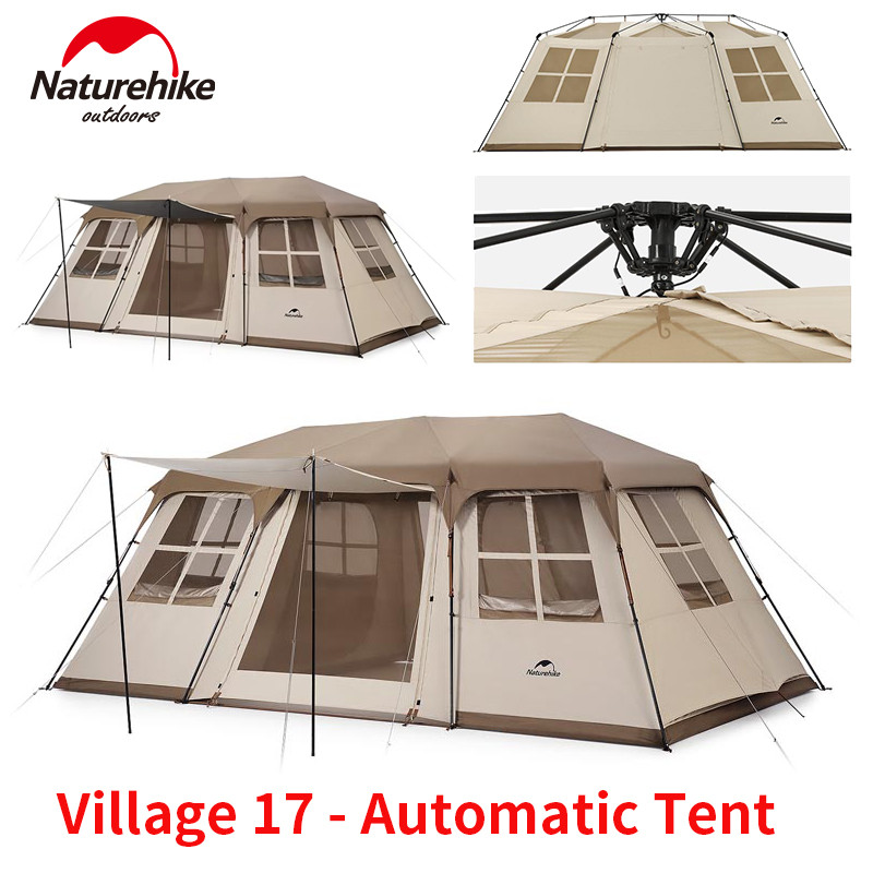 Jual Naturehike Village 17 Automatic Tent 4-6 People Silver/Black ...