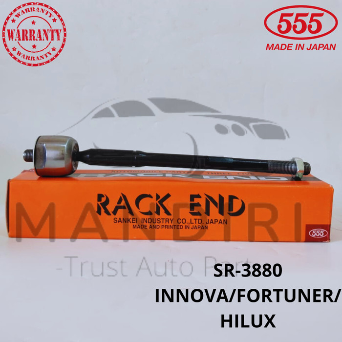 Jual RACK END INNOVA HILUX 555 JAPAN LONG TIE ROD SR-3880 HARGA 1 PCS ...