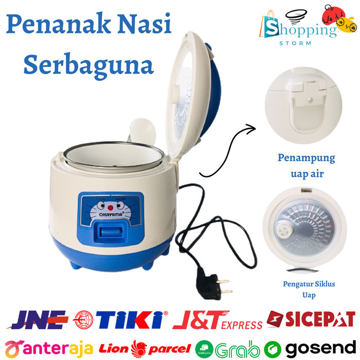 Jual BEST -Magiccom Mini/Rice cooker/Magiccom 1 liter 3 in 1 Okayama OK ...