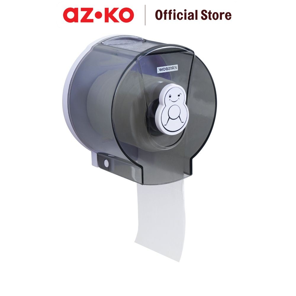 Jual AZKO Krisbow Dispenser Tisu Toilet Roll Cd8647b - Abu-Abu Tissue ...