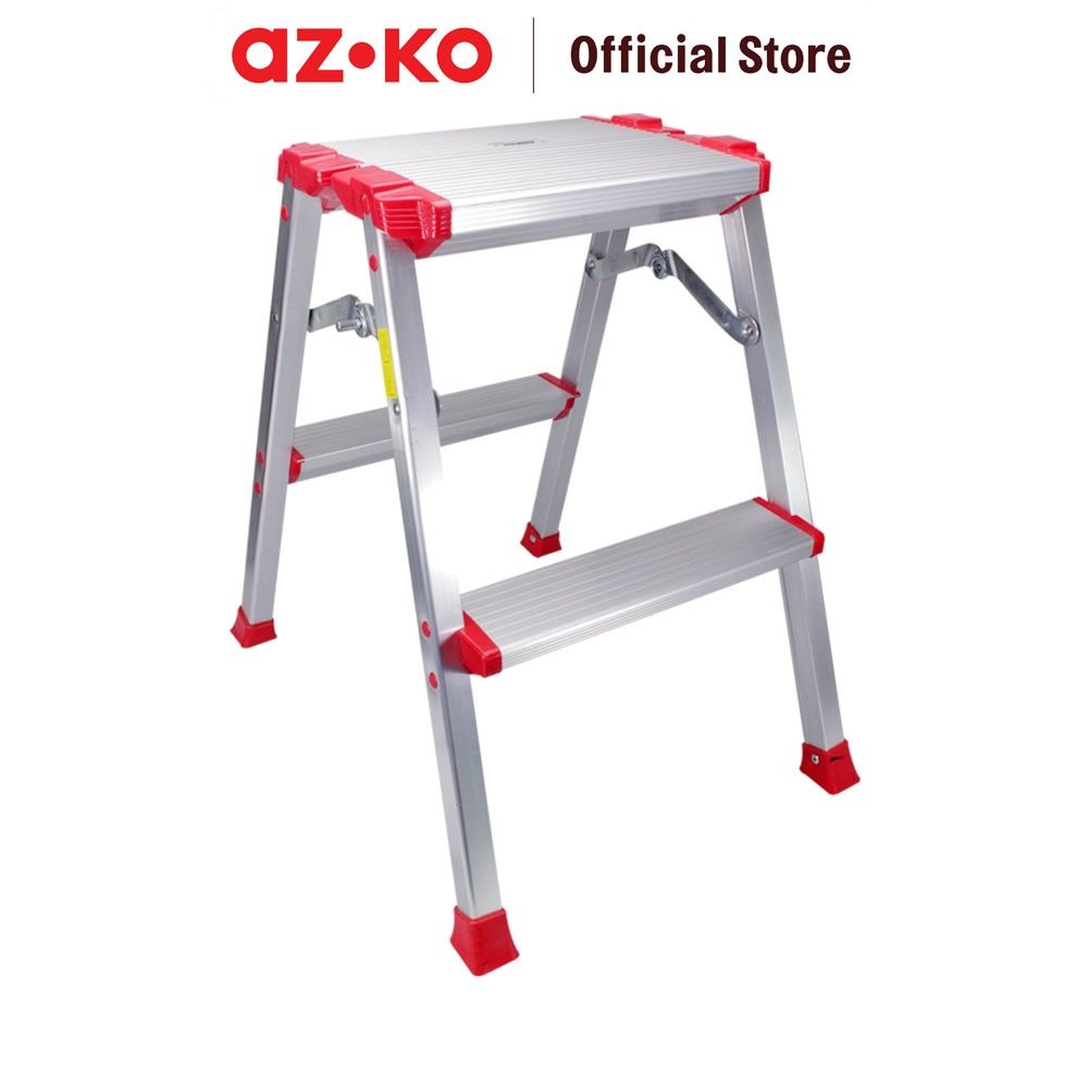 Jual AZKO Krisbow Tangga Aluminium Dengan Pijakan Lebar 2 Step ...