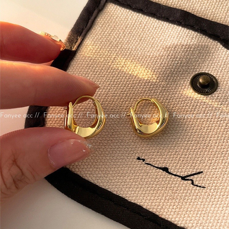 Jual [Fanyee] Anting Lingkaran Polos Temperamen Mode Tinggi Anting ...