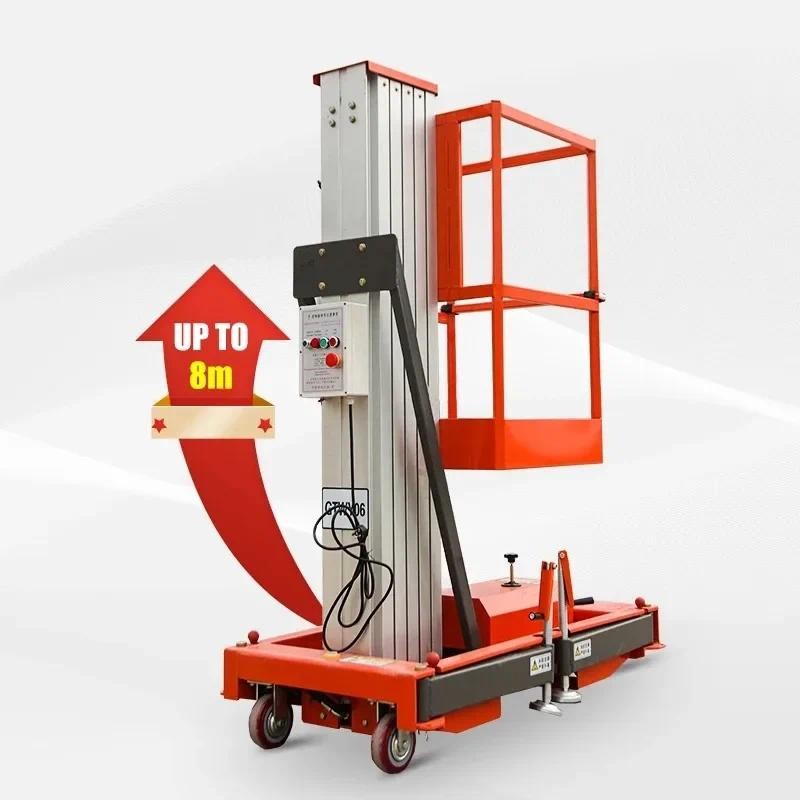 Jual Single Person Hydraulic Lifts Push Around Single Mast Alloy ...