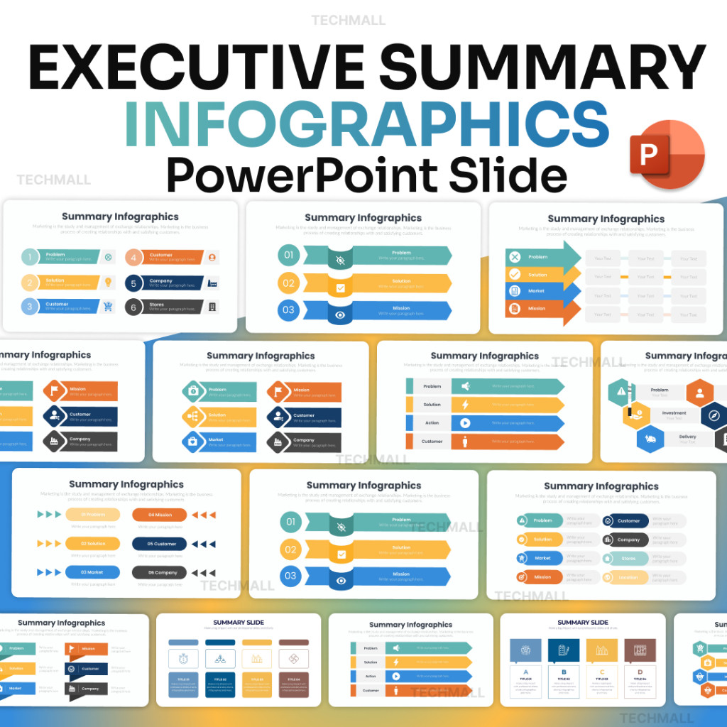 Jual Executive Summary Infographics PowerPoint Presentation Template ...