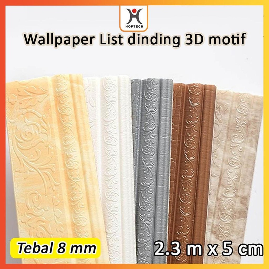 Jual List Dinding 3D panjang 2.3 Meter Lebar 8 CM dan 5CM Wallpaper ...