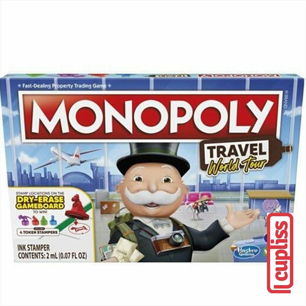 Jual Hasbro Original Board Game F4007 Monopoly Travel World Permainan ...