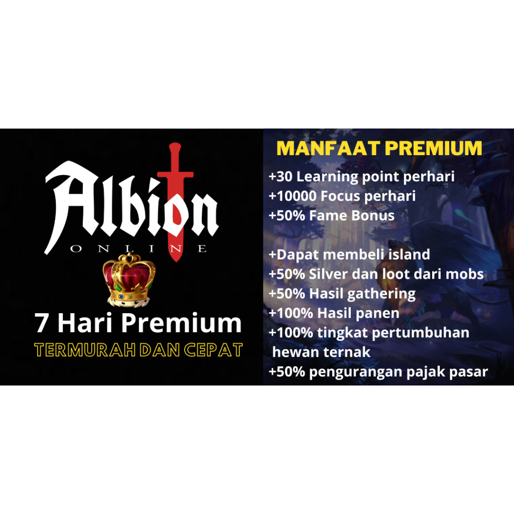 Jual Albion Online Premium 7D | Shopee Indonesia