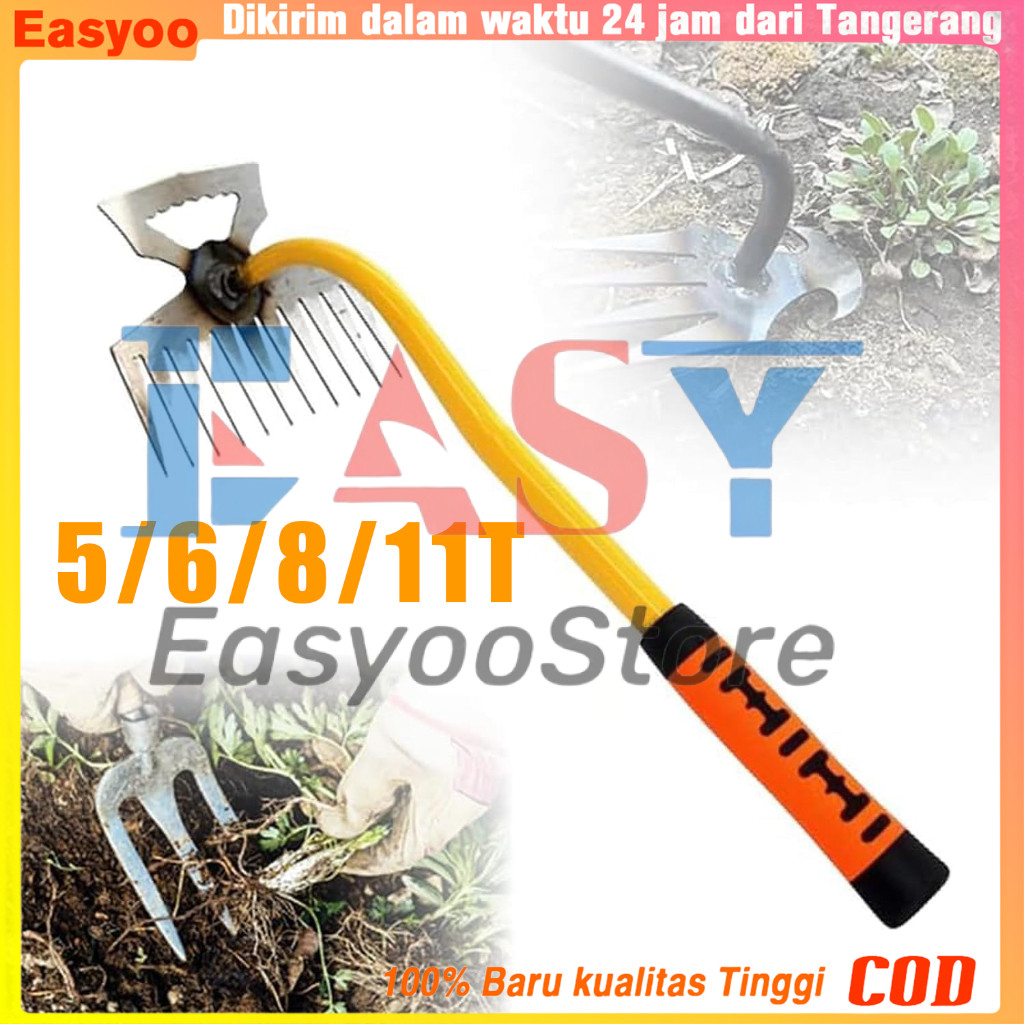 Jual Alat Pencabut Mencabut Rumput Liar Di Halaman Rumah 5/6/8/11 Gigi ...