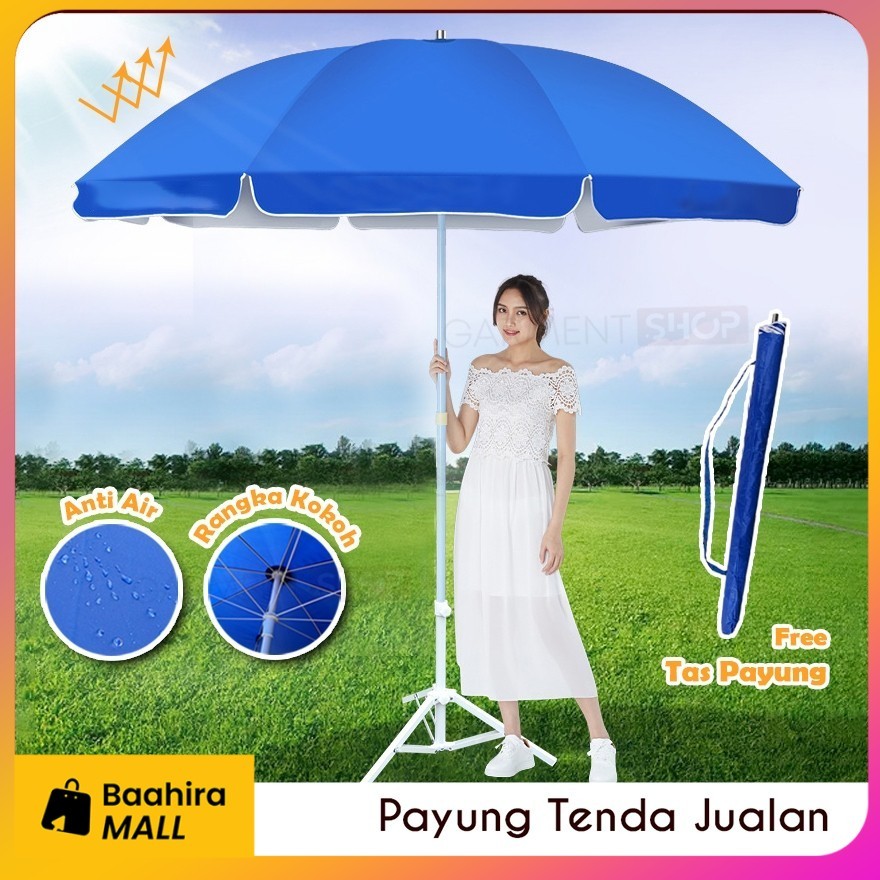 Jual Payung Tenda 180 Lapak Bulat Jualan Bazaar Parasol Pantai Taman Kokoh Anti Angin Warna ...