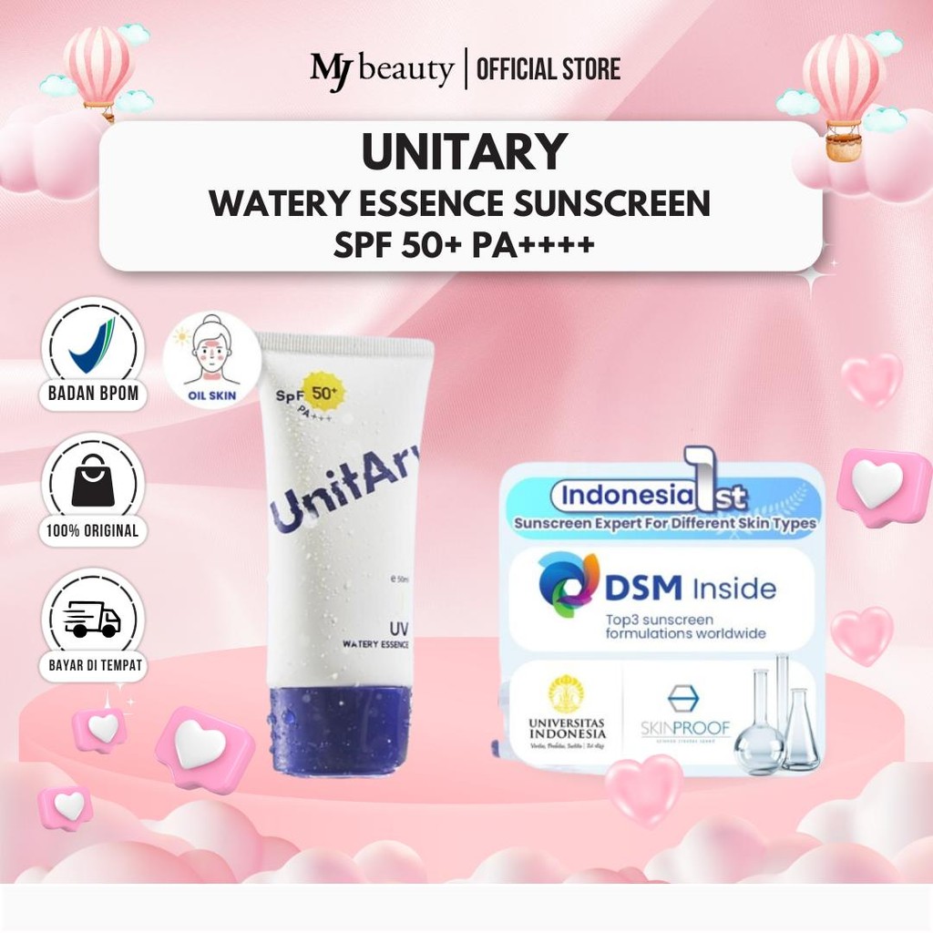 Jual Unitary UV Watery Essence SPF 50+ PA+++ - Tabir Surya Kimia Murni untuk Kulit Kering dan ...