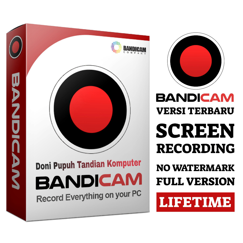 Jual Screen Recording Bandicam Full Version Lifetime + Video Cara ...