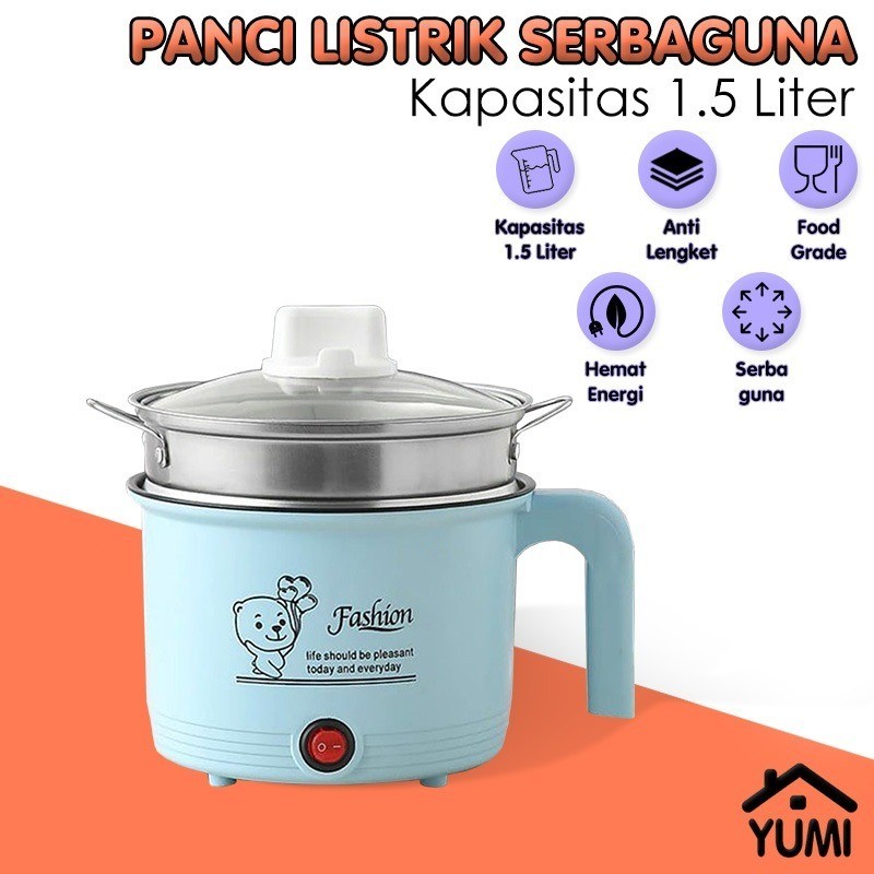 Jual Panci Listrik Free Kukusan / Mini Rice Cooker 1.5L 2in1 ...