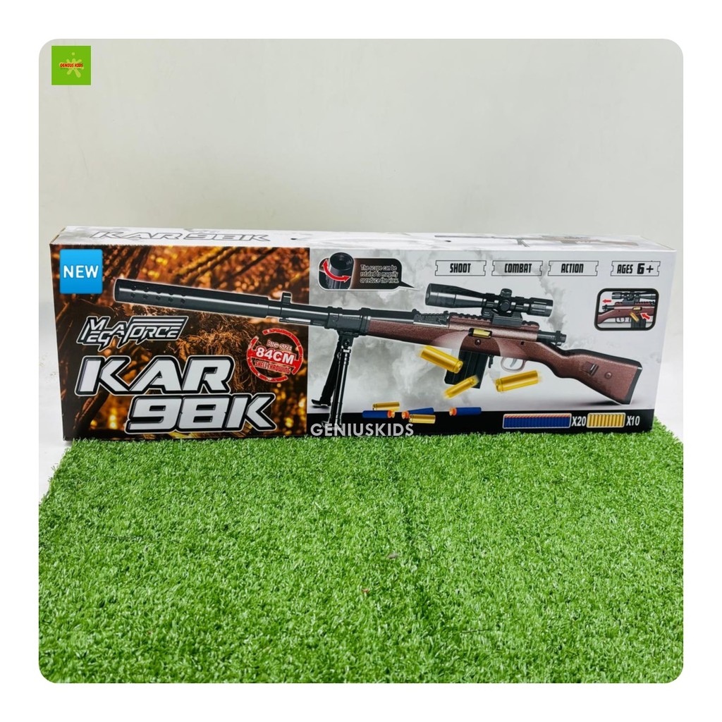 Jual GENIUSKIDS MAINAN TEMBAKAN PISTOL SOFT BULLETS GUN / SENAPAN VIRAL ...