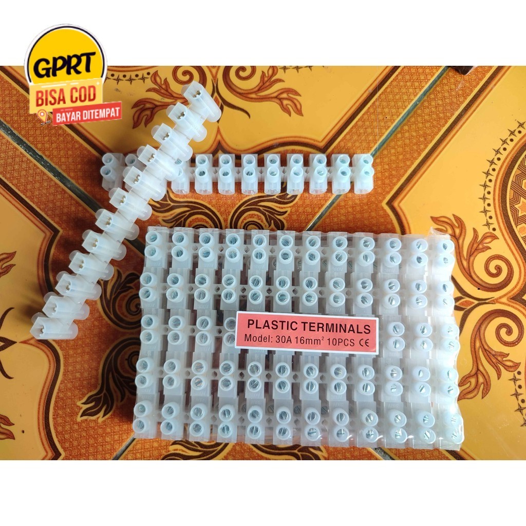 Jual GPRT Terminal Krustin Block Blok 30A 16mm 12 PIN Transparan ...
