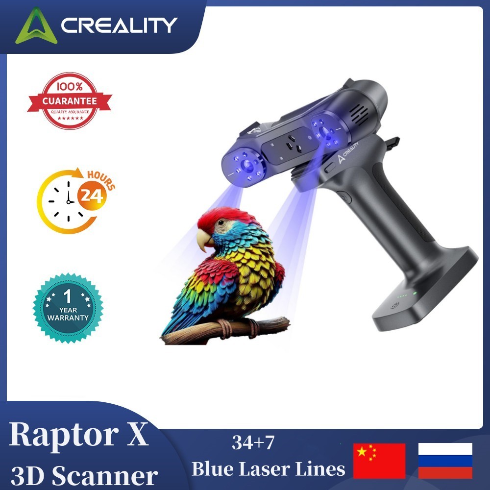 Jual Creality Raptor X 3D Scanner 0.02 mm Accuracy 60fps Scanning Wi-Fi ...