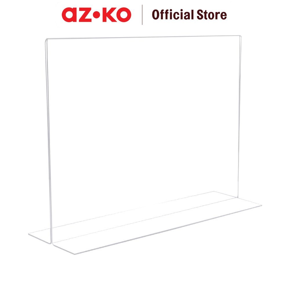 Jual AZKO Odi Sign Holder T Shape Landscape A4 Bingkai Tanda Informasi ...