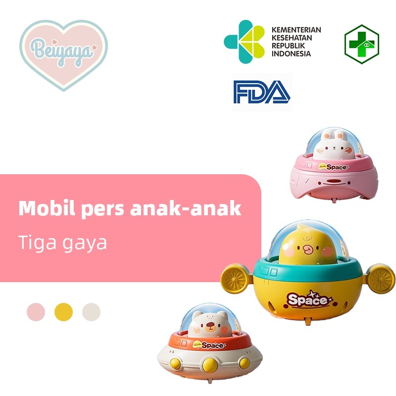 Jual Mobil Mainan Bayi 2-in-1 Inersia & Puzzle Edukasi - Mainan Tekan Balita 6-36 Bulan (Bahan ...