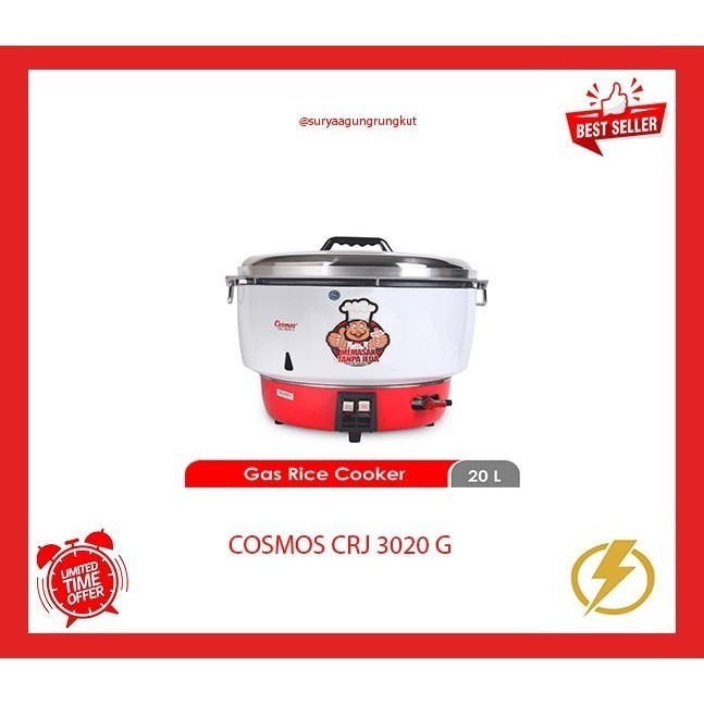 Jual GAS RICE COOKER COSMOS 20L - CRJ 3020G | Shopee Indonesia