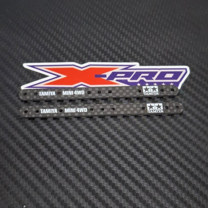 Jual Rep Tamiya HG Carbon Reinforcing Plate Set 1.5mm-Lettering white ...