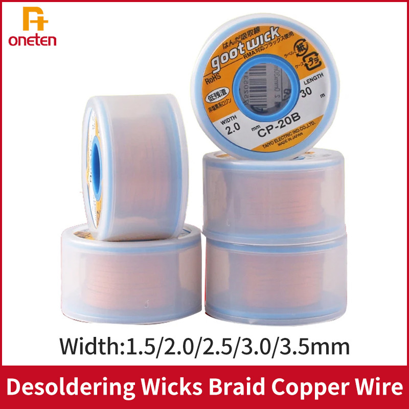 Jual Japan Original GootWick GOOT Desoldering Wicks Braid Copper Wire ...
