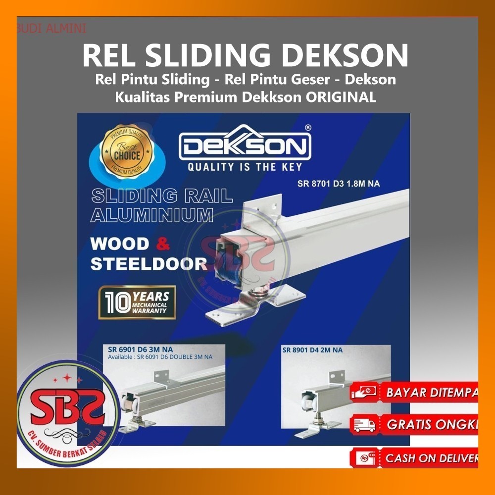 Jual DEKKSON / DEKSON Rel Sliding Track Dekkson Pintu Kayu Aluminium ...