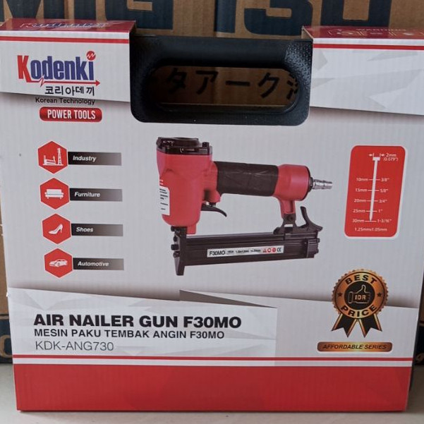 Jual Air Nailer F30 Gun Mesin Paku Tembak Lurus Staples Angin F30 Berkualitas | Shopee Indonesia
