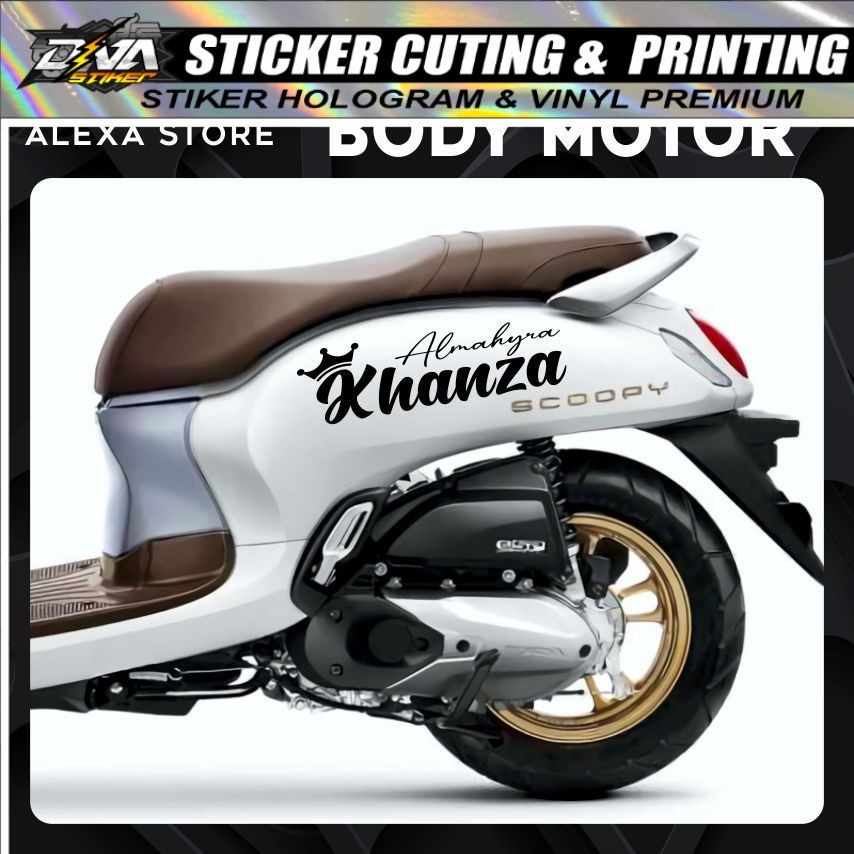 Jual Sticker Nama Body Motor Cutting Kaligrafi Jepang Korea Arab ...