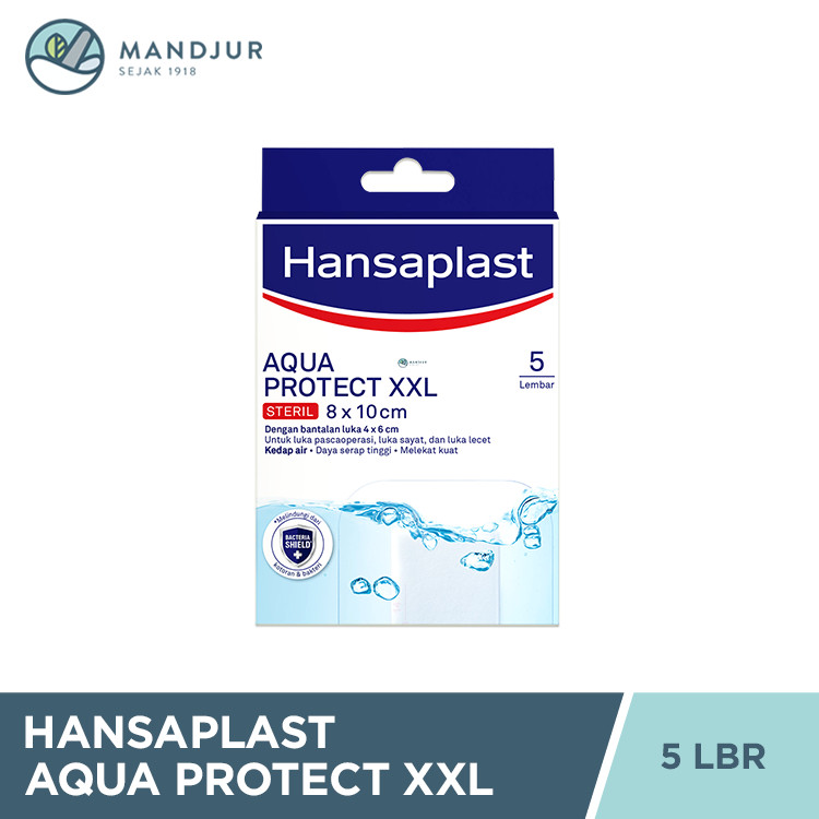 Jual Hansaplast Aqua Protect XXL 8 x10 cm 5 Lembar - Plester Kedap Air ...