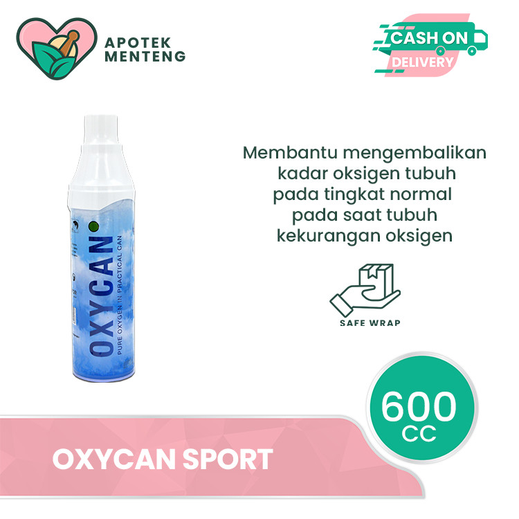 Jual Oxycan Sport 600 cc - Oxygen / Oksigen Portable Botol Biru ...